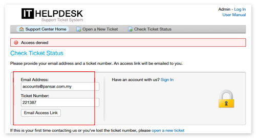 Pansar Helpdesk How-to Guide